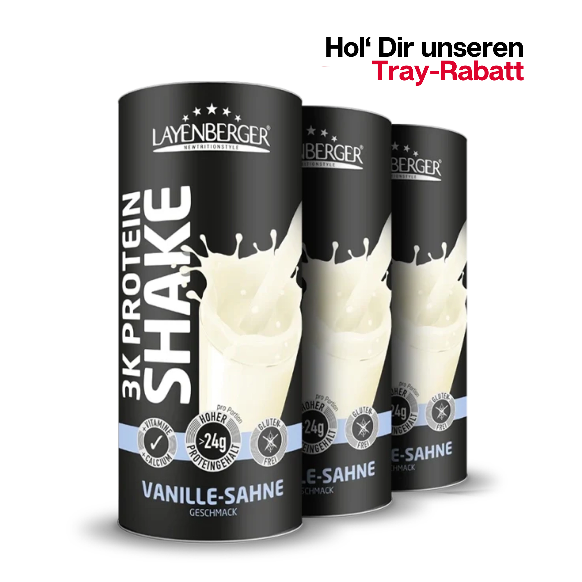 3K PROTEIN SHAKE vanilla cream box of 3 – LAYENBERGER Nutrition Group GmbH